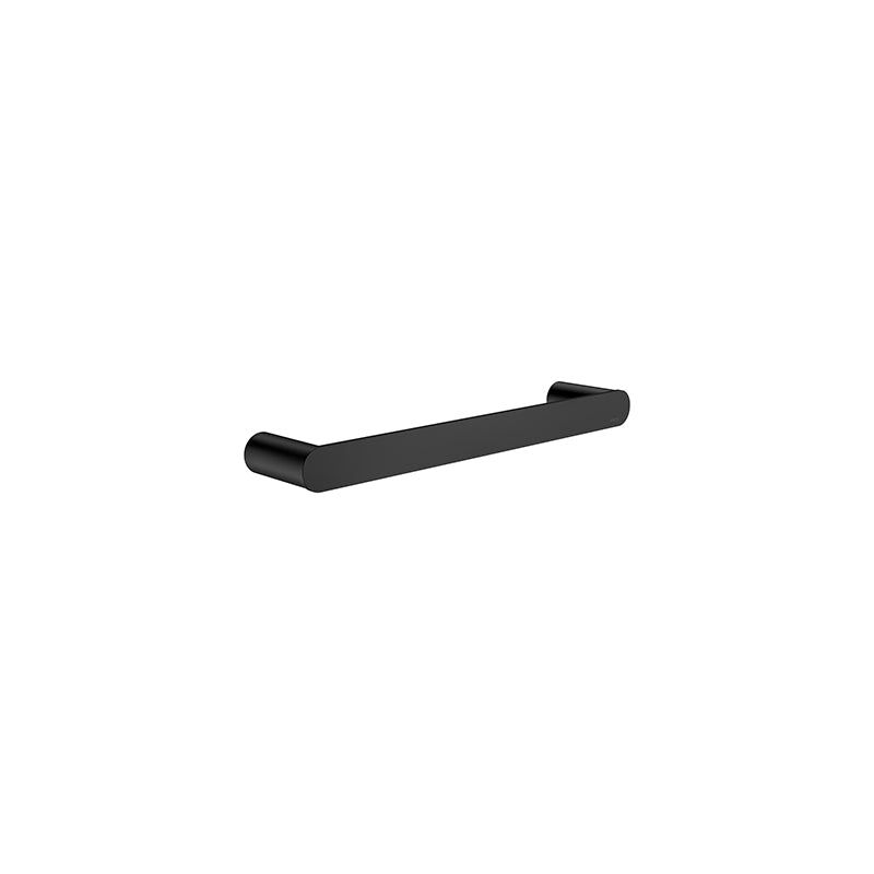 MATTE BLACK CURVAÉ SINGLE GUEST TOWEL RAIL 300MM — Mandk