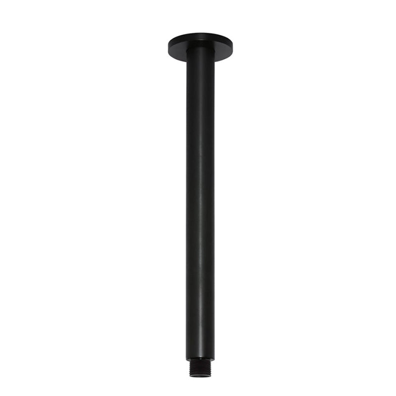 MATTE BLACK ROUND CEILING SHOWER ARM 150MM – Mandk